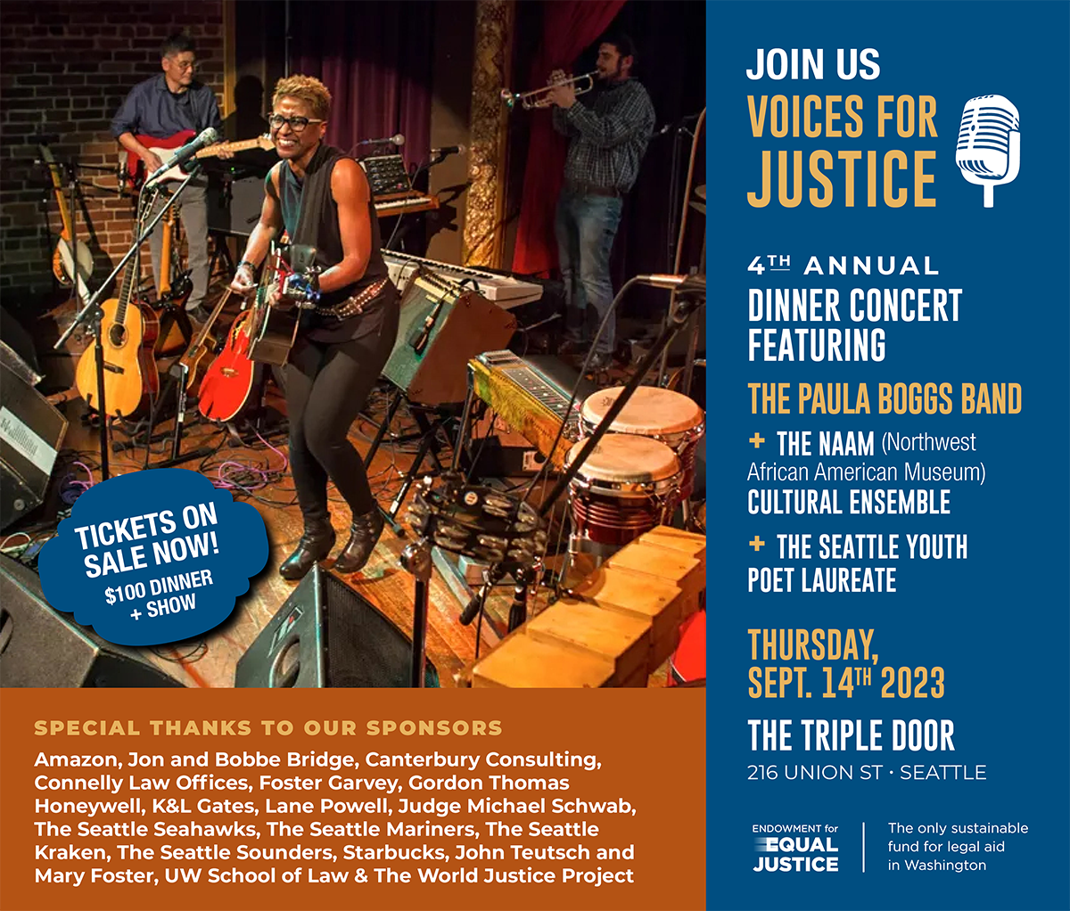2023 Voices for Justice Dinner and Concert