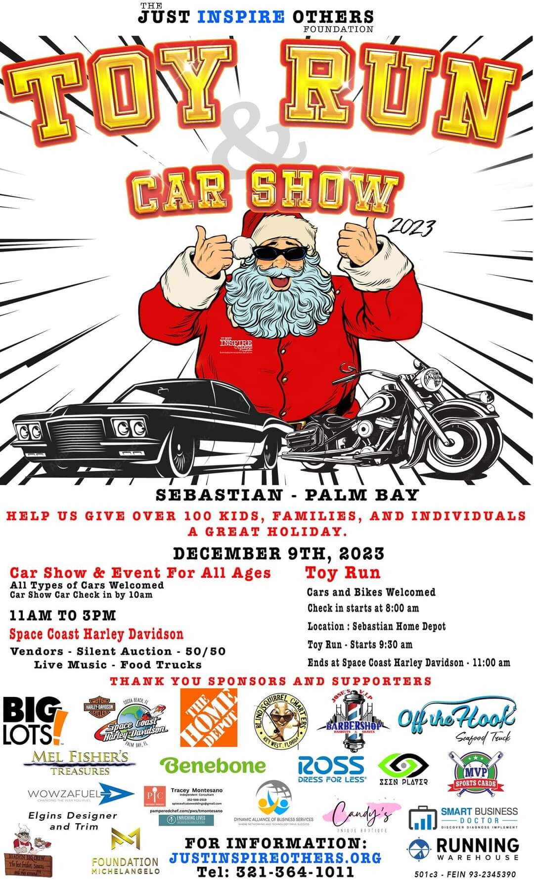 Bikes and Cars Toy Run - Dec 9 - Sebastian - Cocoa - Palm Bay | Just ...