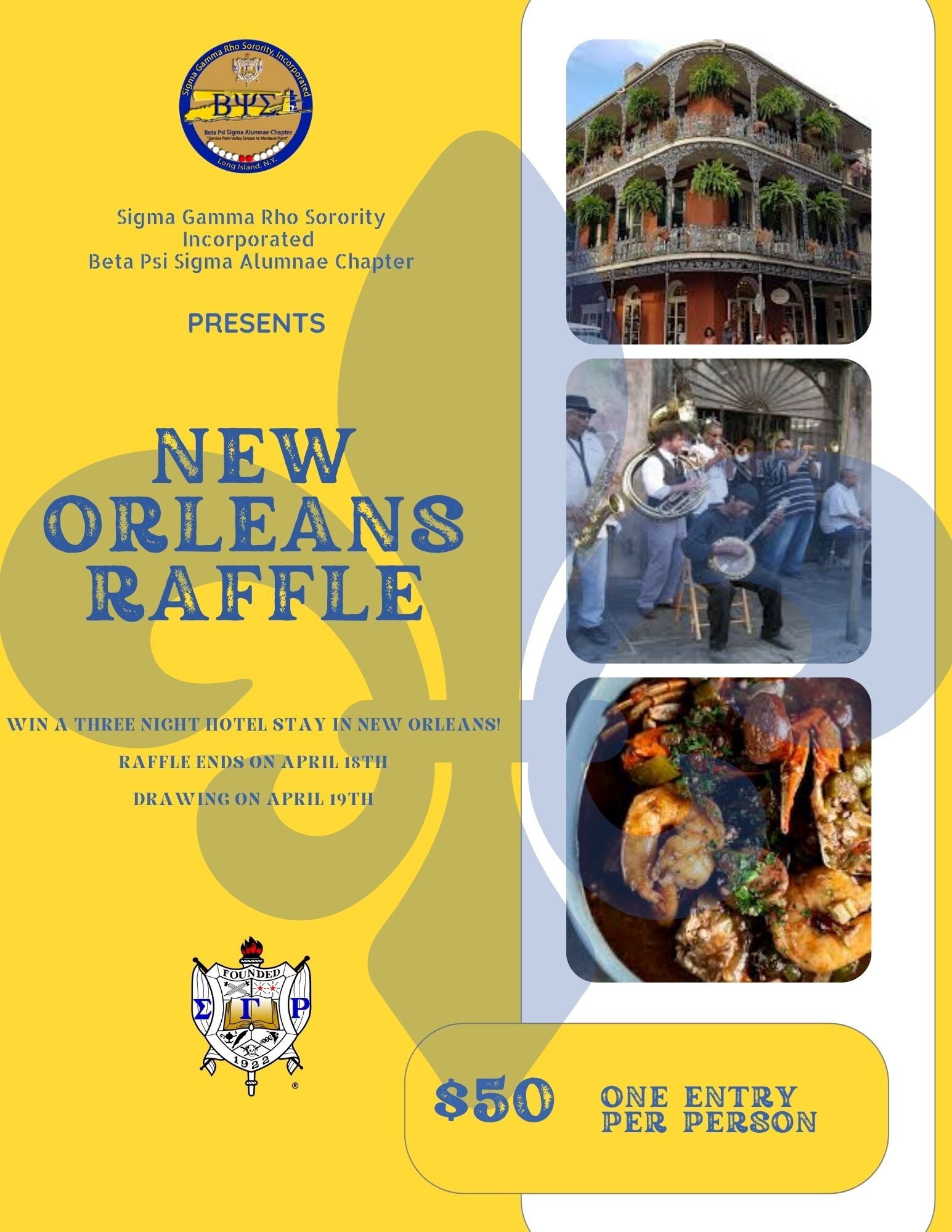Vacation Raffle: New Orleans, LA