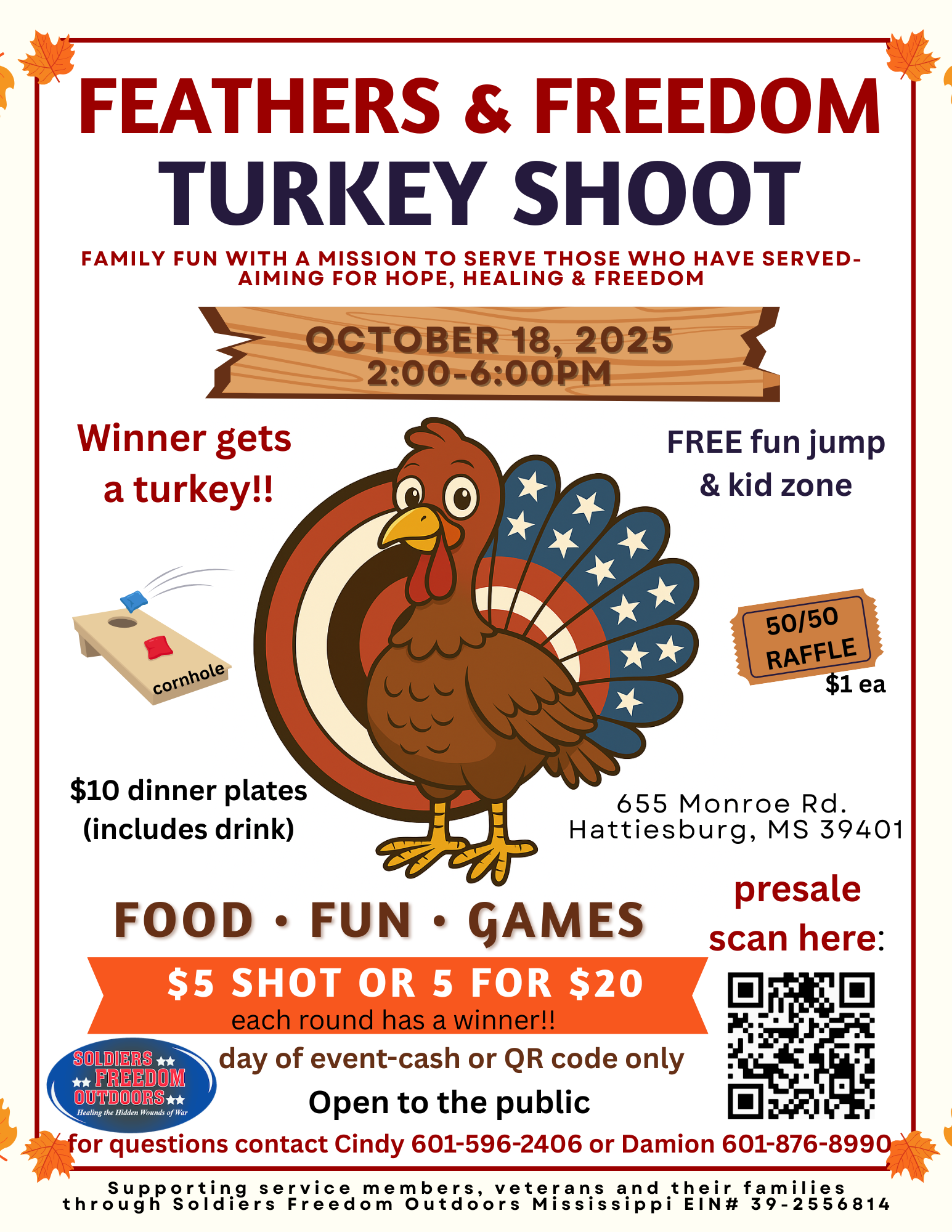 Feathers & Freedom Turkey Shoot | Soldiers Freedom Outdoors Mississippi ...