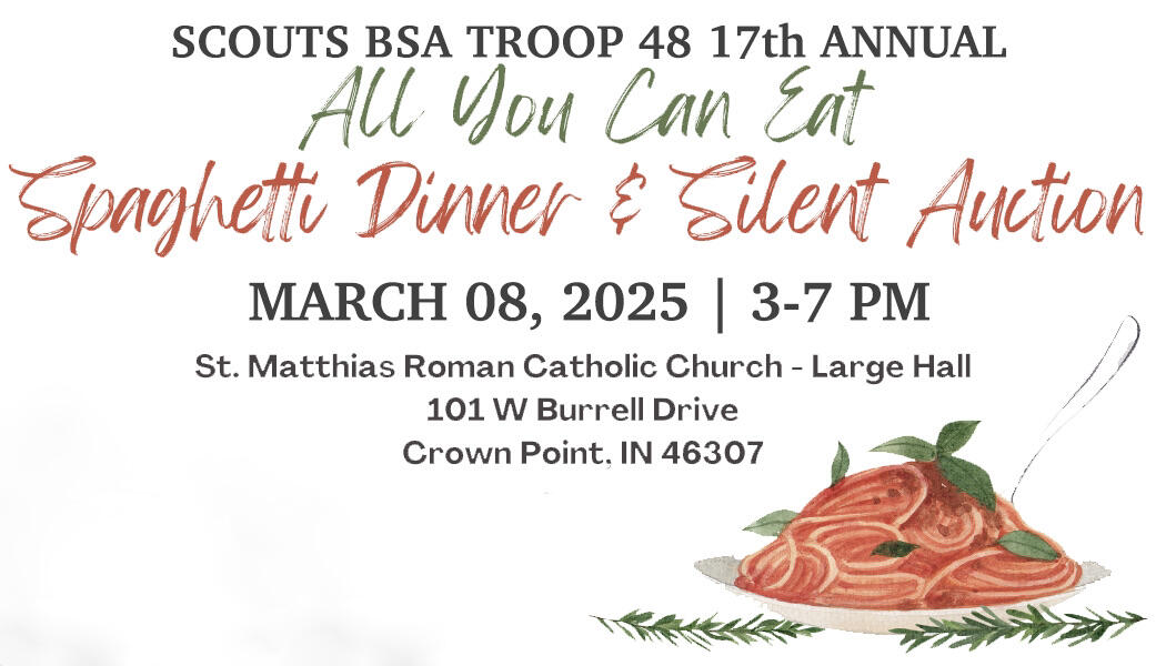 2025 Scouts BSA Troop 48 Spaghetti Dinner | Scouts BSA Troop 48