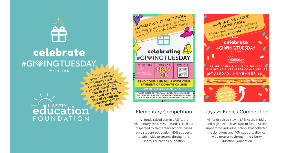 Celebrating Giving Tuesday with the Liberty Education Foundation ...
