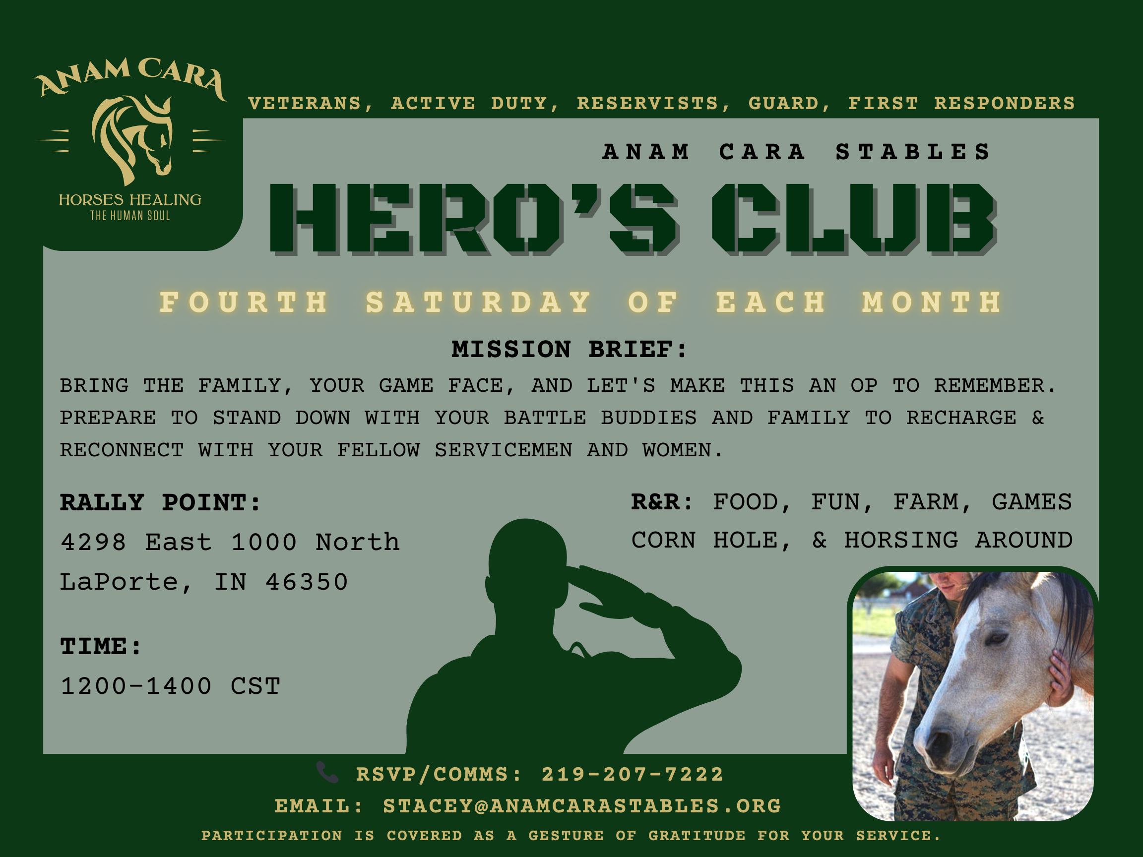 Veterans & Military Families Gathering | Heroes Club at Anam Cara ...