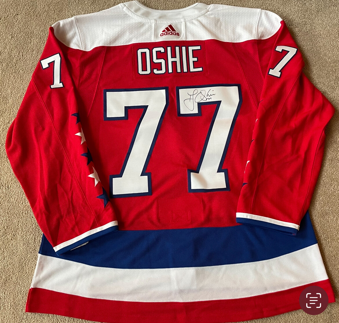 TJ Oshie Signed Jersey + Tom Wilson Signed Puck | Team Maryland Ice ...