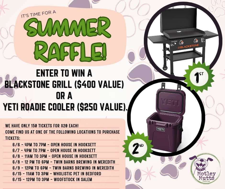 Blackstone Raffle! | Motley Mutts Rescue