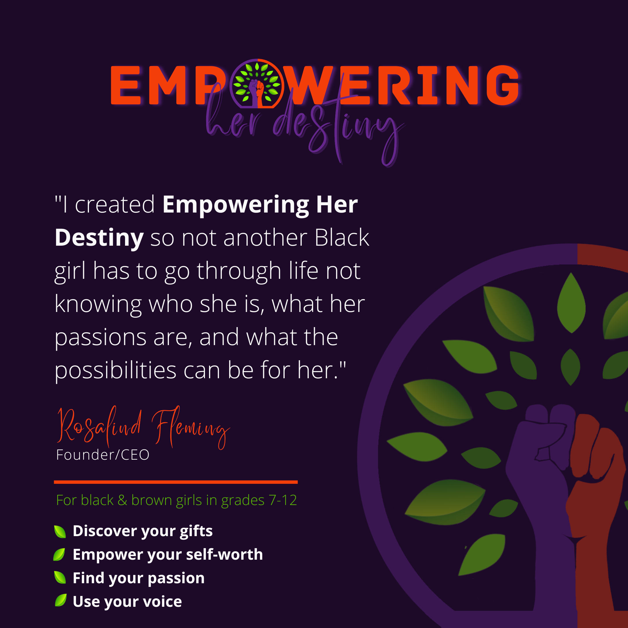2024 EHD Closing Ceremony | Empowering Her Destiny