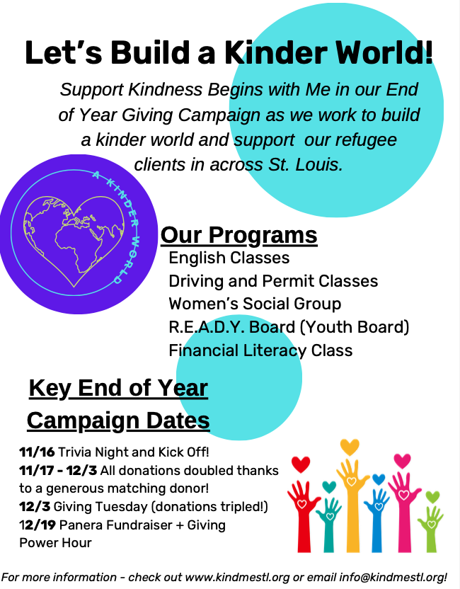 Kindness Begins with Me 2024 End of Year Campaign