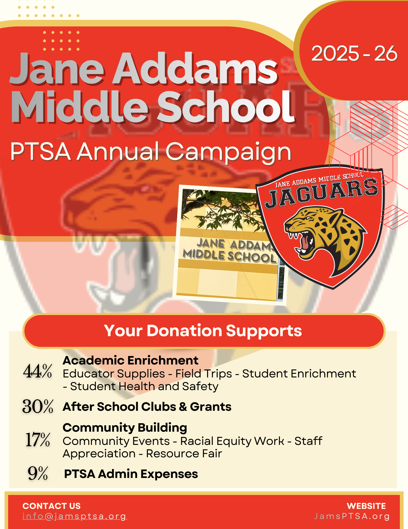 JAMS PTSA 2025-26 Annual Campaign