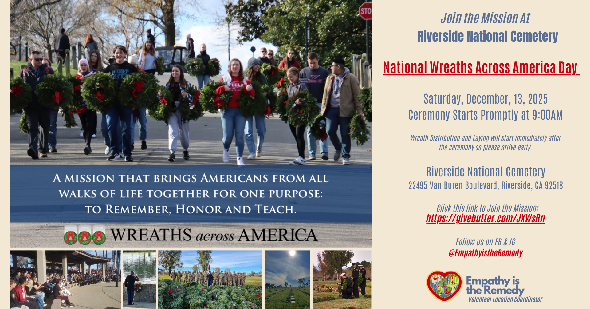 2025 National Wreaths Across America Day @ Riverside National Cemetery ...