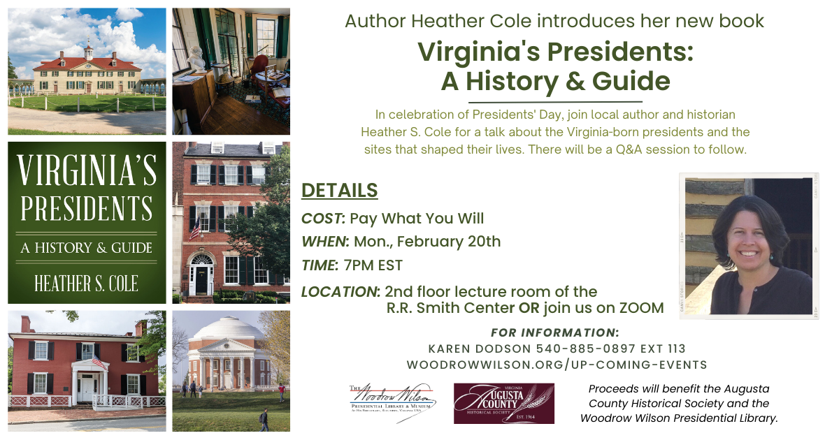 Author Heather Cole introduces her new book - Virginia's Presidents: A ...