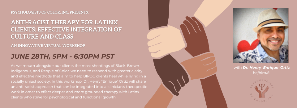 FREE VIRTUAL WORKSHOP: Anti-Racist Therapy for Latinx Clients ...