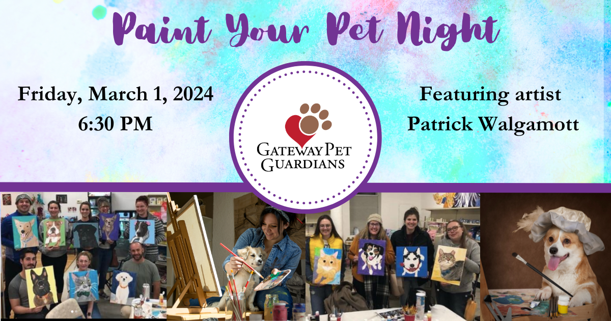 Paint Your Pet Night at GPG! | Gateway Pet Guardians