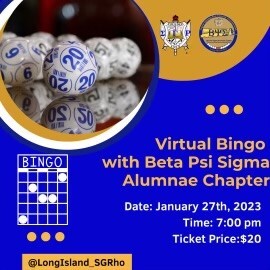 Virtual Bingo | Beta Psi Sigma