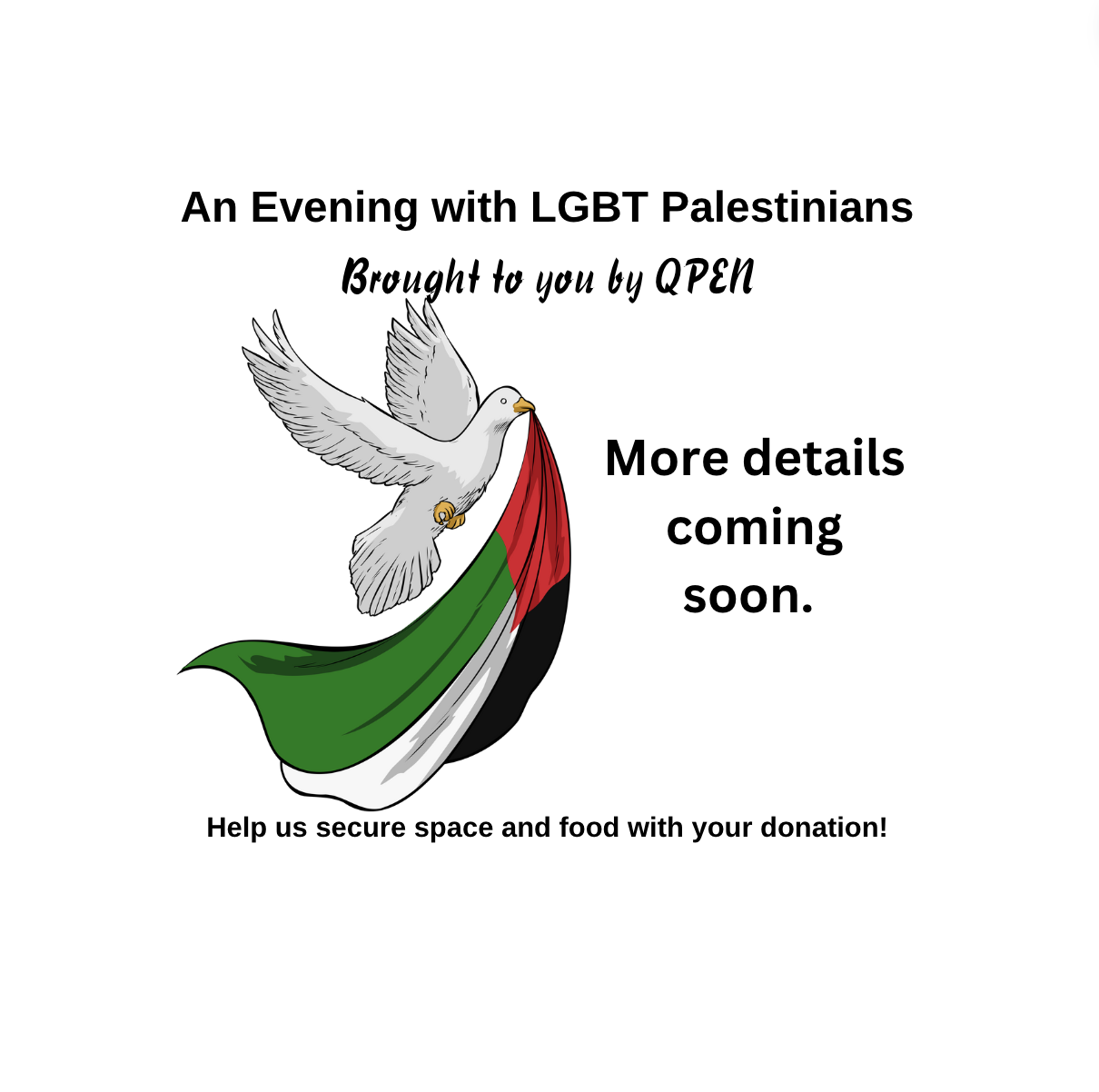 Funding for An Evening with LGBTQ Palestinians