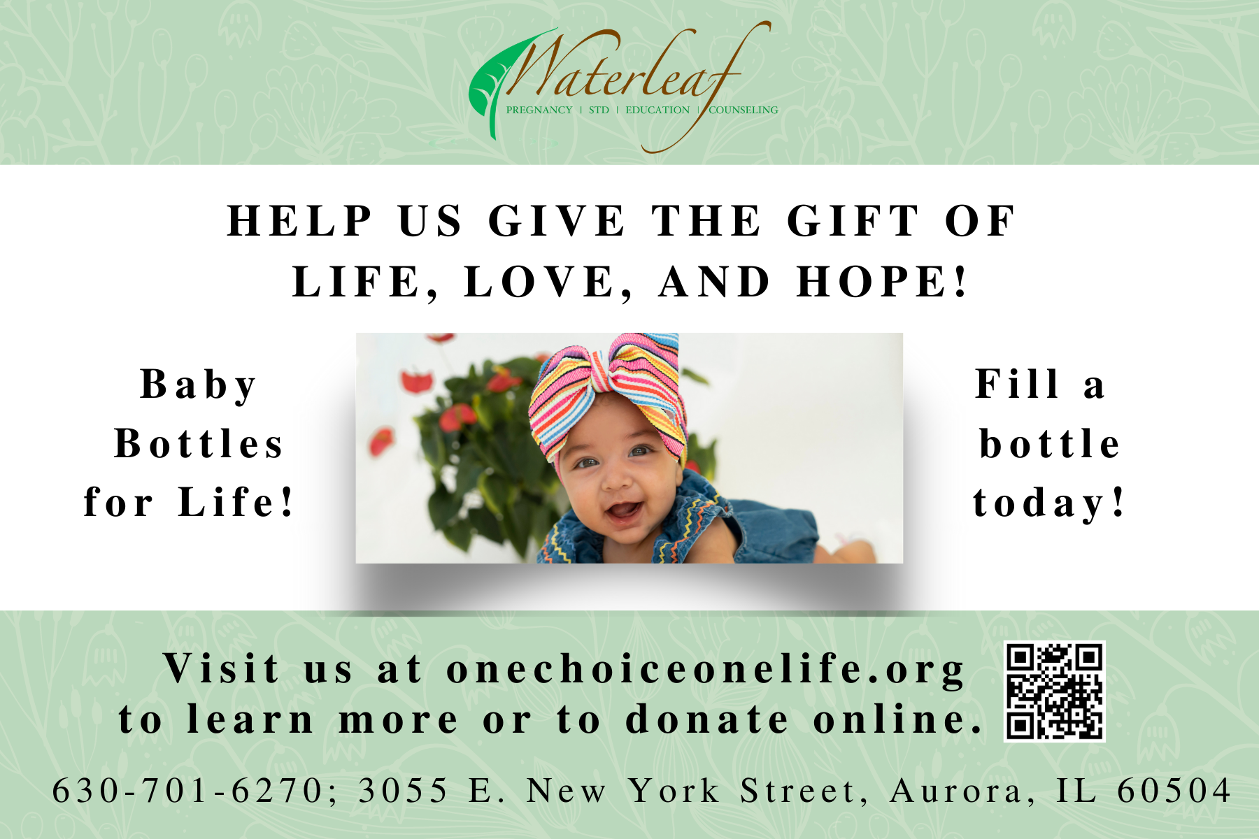 Waterleaf Baby Bottles for Life 2023 | WATERLEAF WOMEN'S CENTER INC
