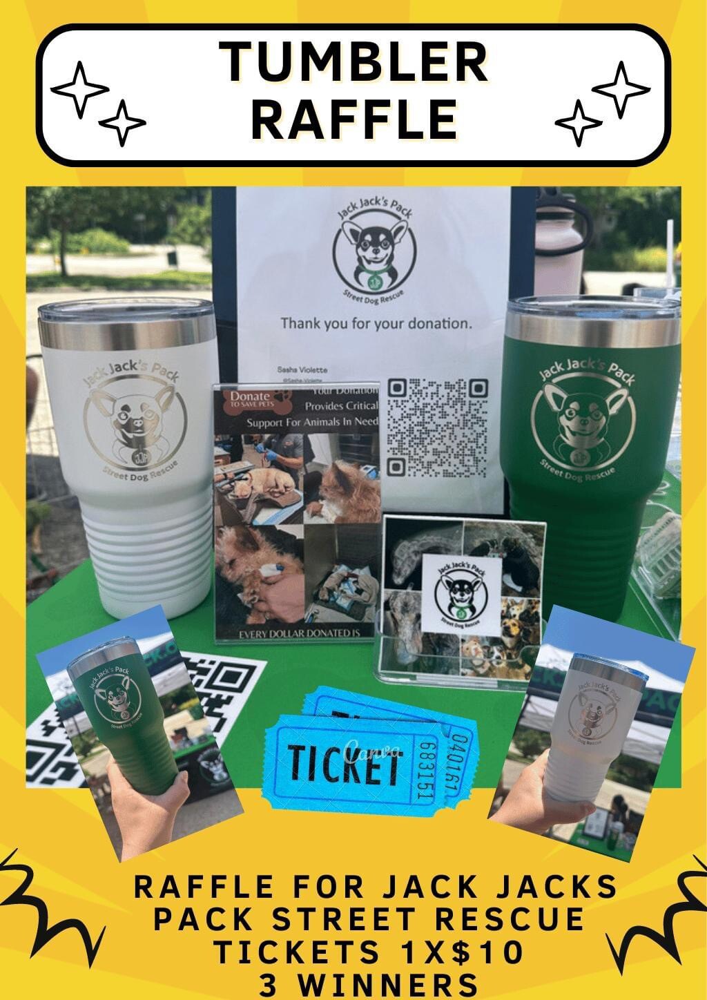 Jack Jack’s Pack Tumbler Raffle