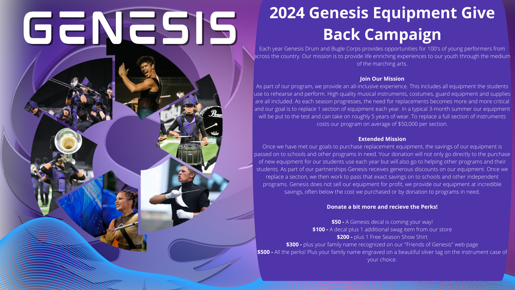 Genesis Equipment Give Back Campaign