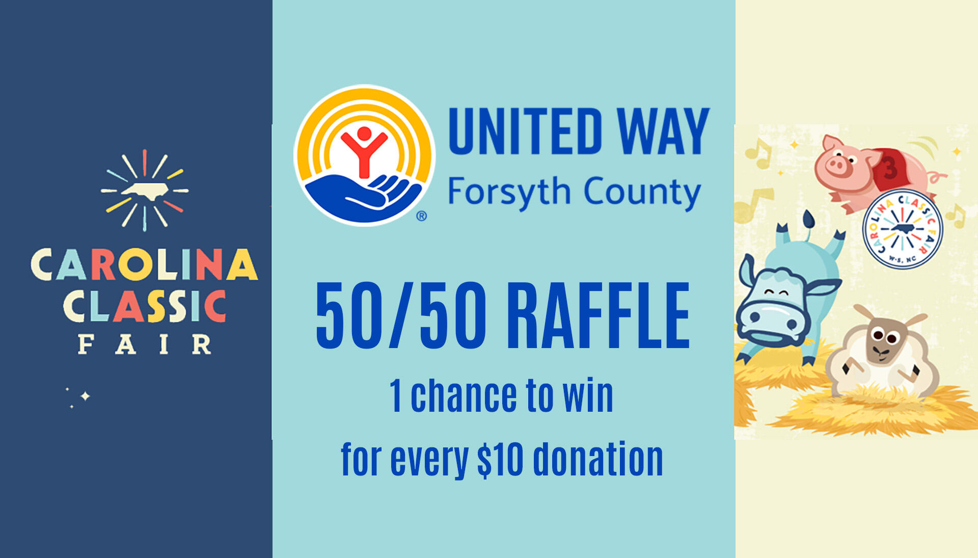 United Way of Forsyth County 50/50 Carolina Classic Fair Raffle ...