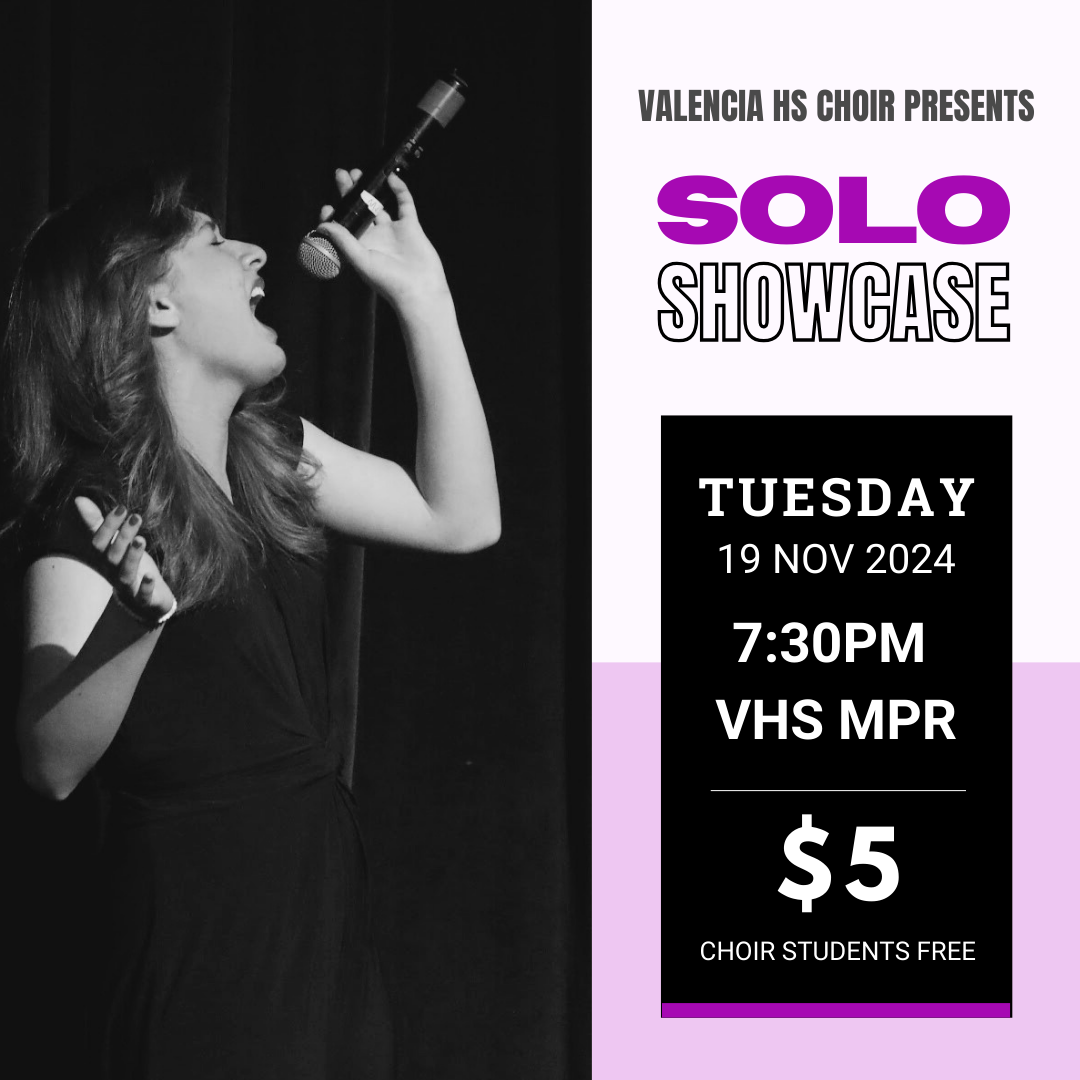 VHS Choir's Fall Solo Showcase | Parent Booster USA Inc