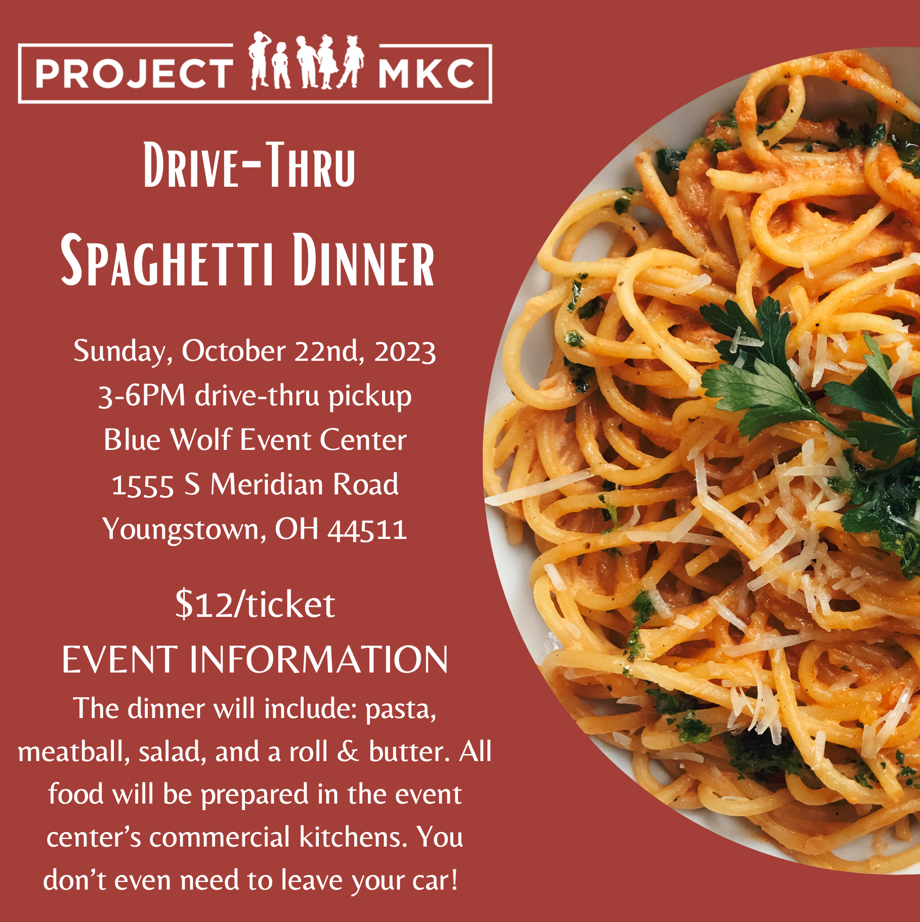 Spaghetti Dinner Drive-Thru | Project MKC