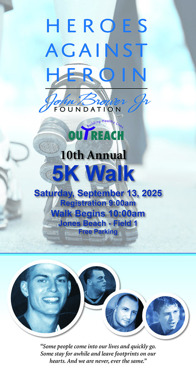 Heroes Against Heroin – 10th Annual 5K Walk | John Brower Jr Foundation Inc