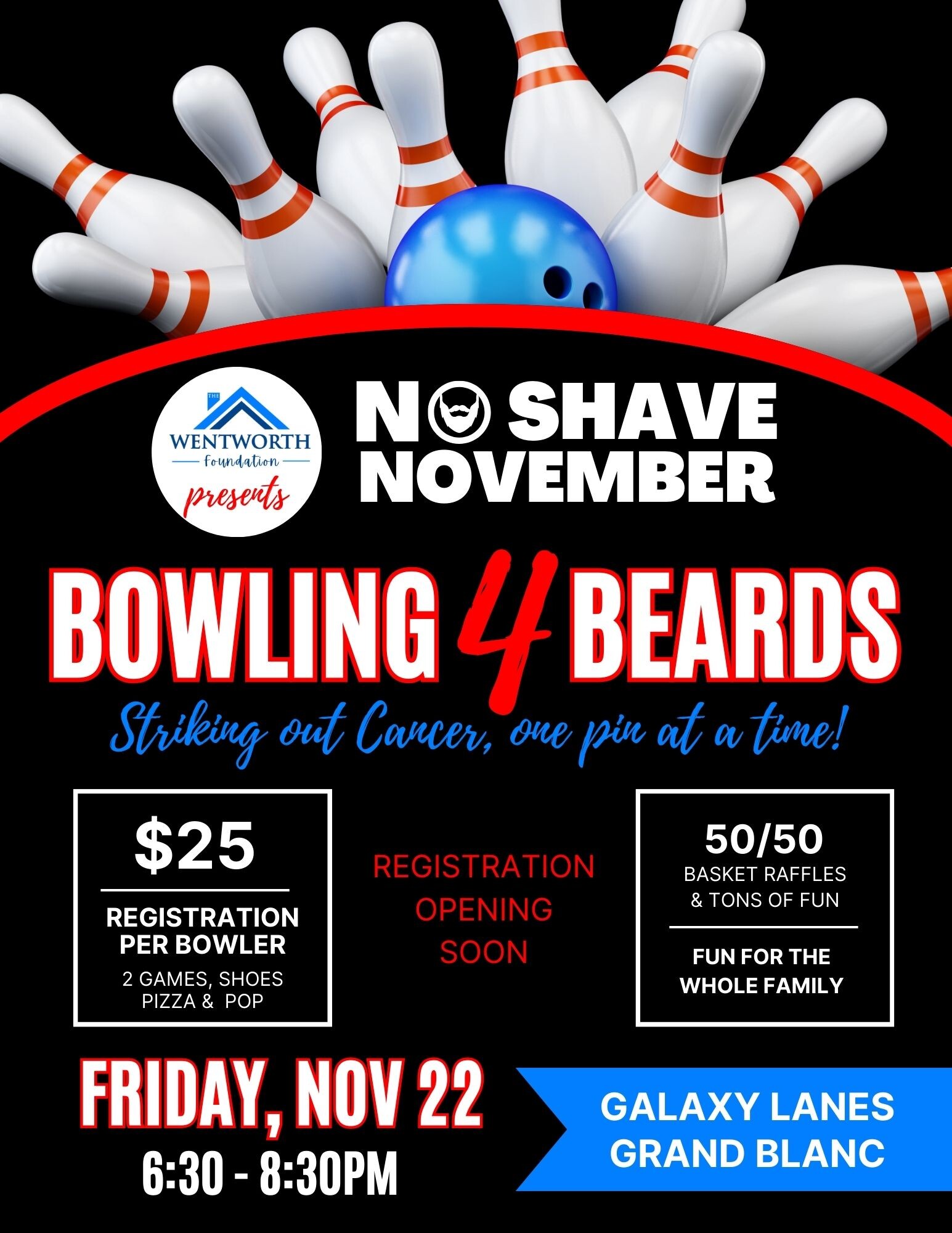 Bowling For Beards 2024 - Raising Money For Cancer | Wentworth Foundation