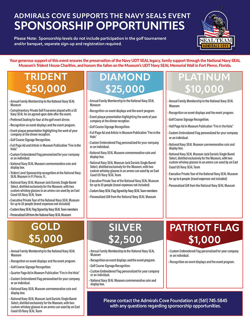 Navy SEAL Team Admirals Cove