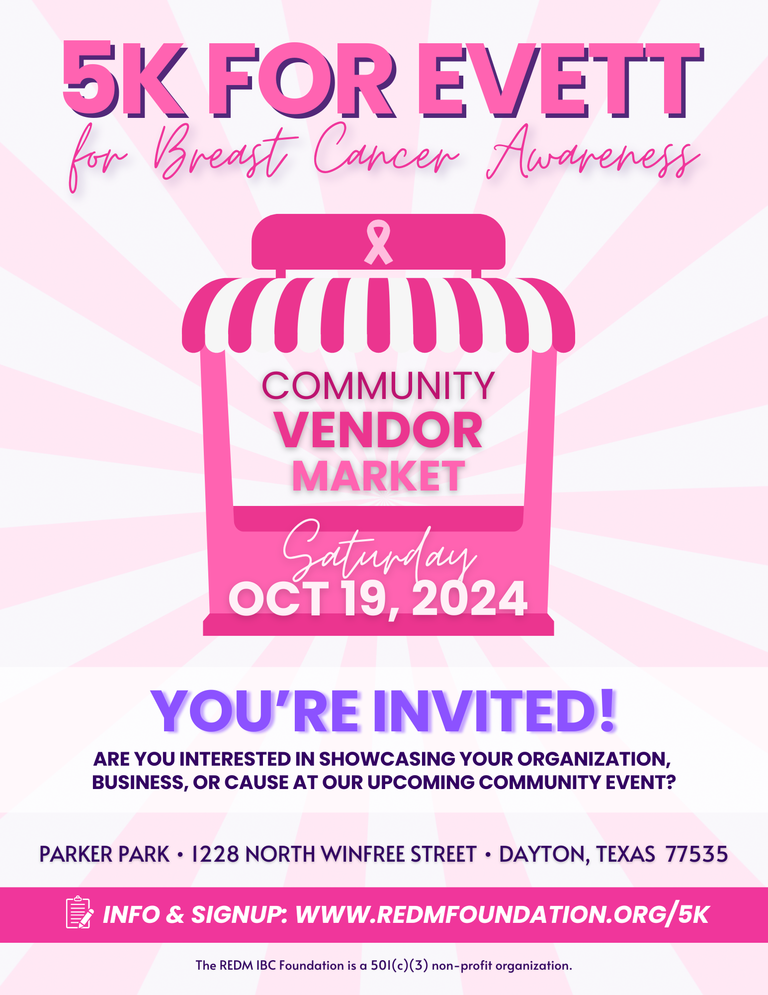 REDM Foundation 5K Vendor Market