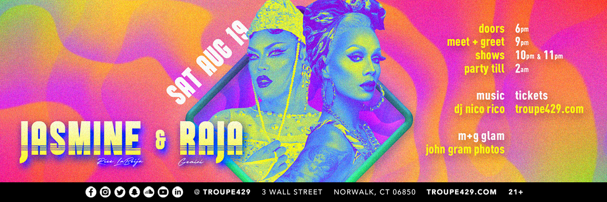 RAJA and Jasmine Rice LaBeija only at Troupe429! (TIX: SAT AUG 19, 2023 ...