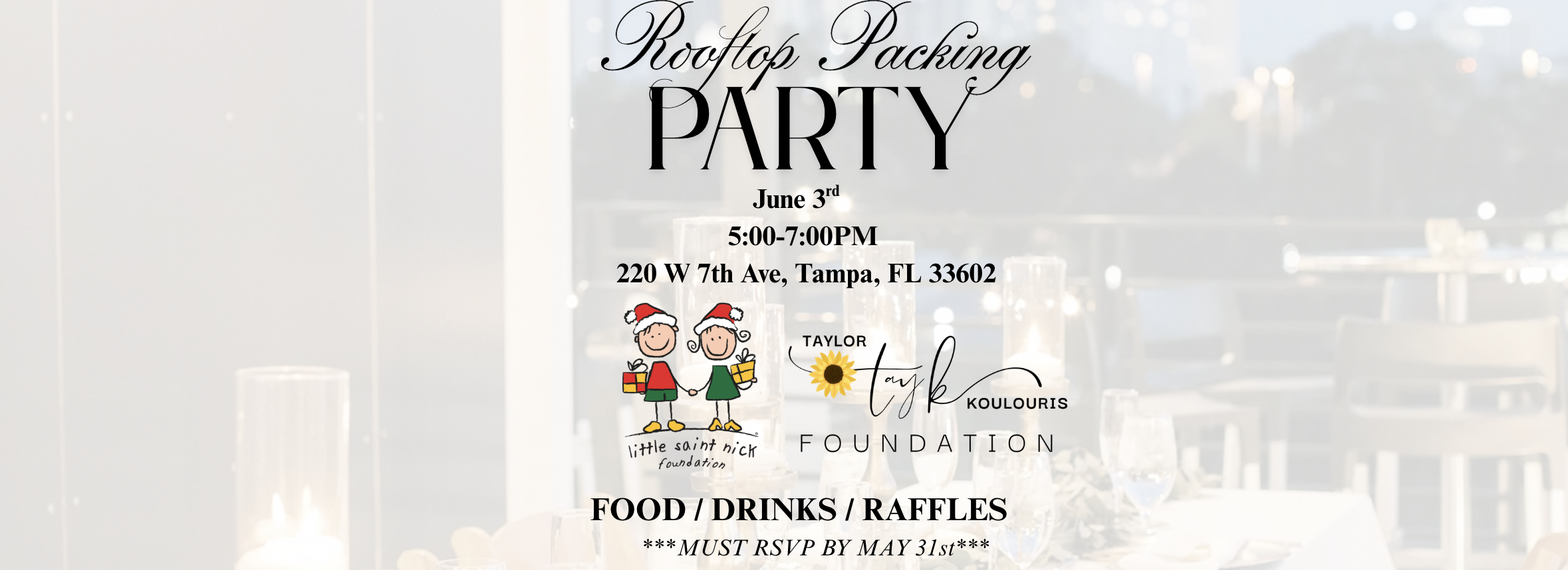 Rooftop Packing Party: Little Saint Nick Foundation x Tay K Foundation ...