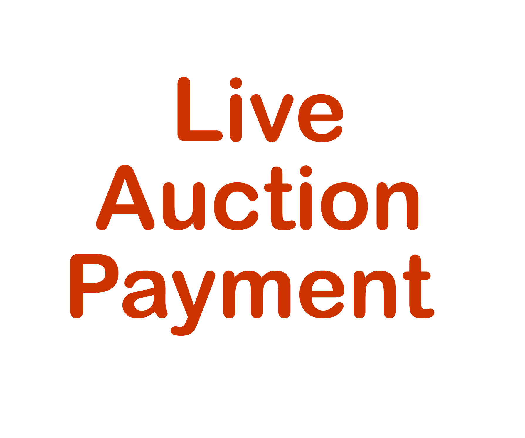 Live Auction Payment