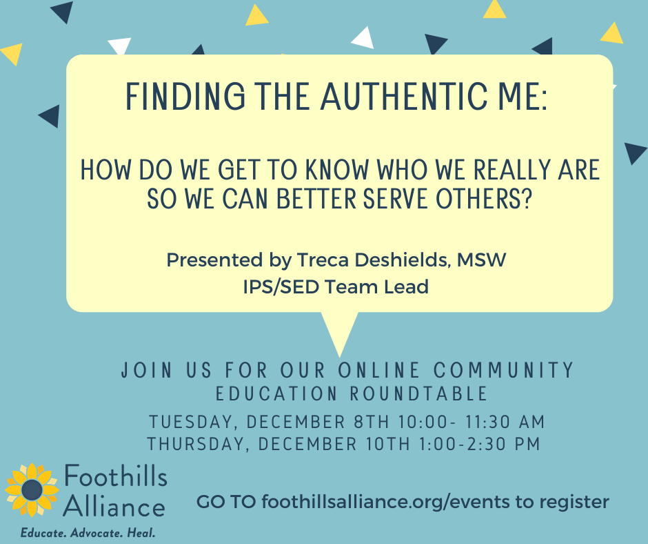 Finding the Authentic Me: December 10th | First Light