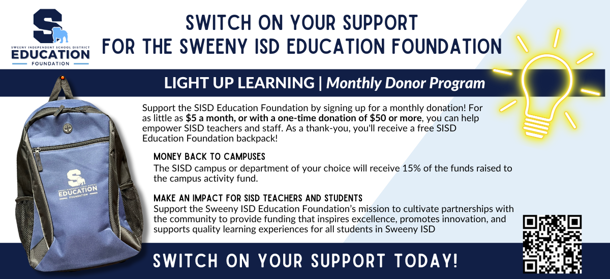 Light Up Learning Monthly Giving Program