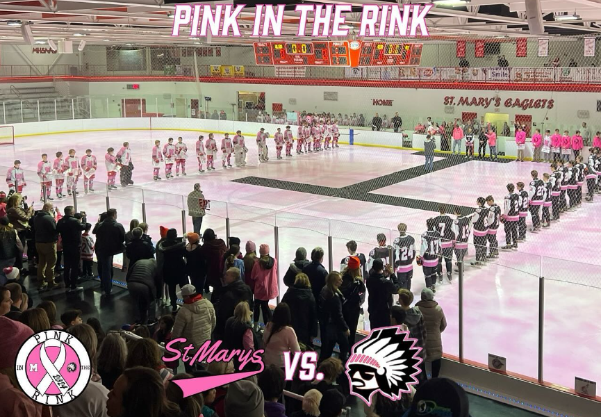 Pink in the Rink - Orchard Lake St. Mary's & Brother Rice Hockey | Pink ...