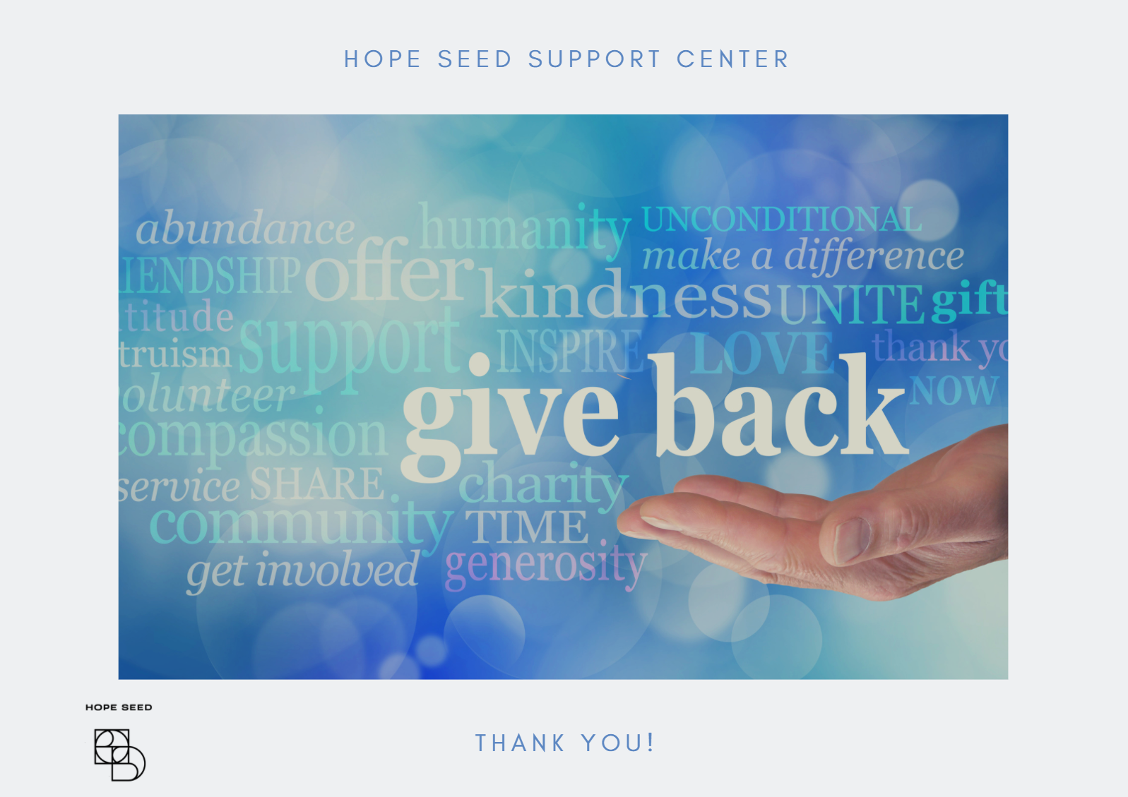 Giving Back Hope | Hope Seed Support Center
