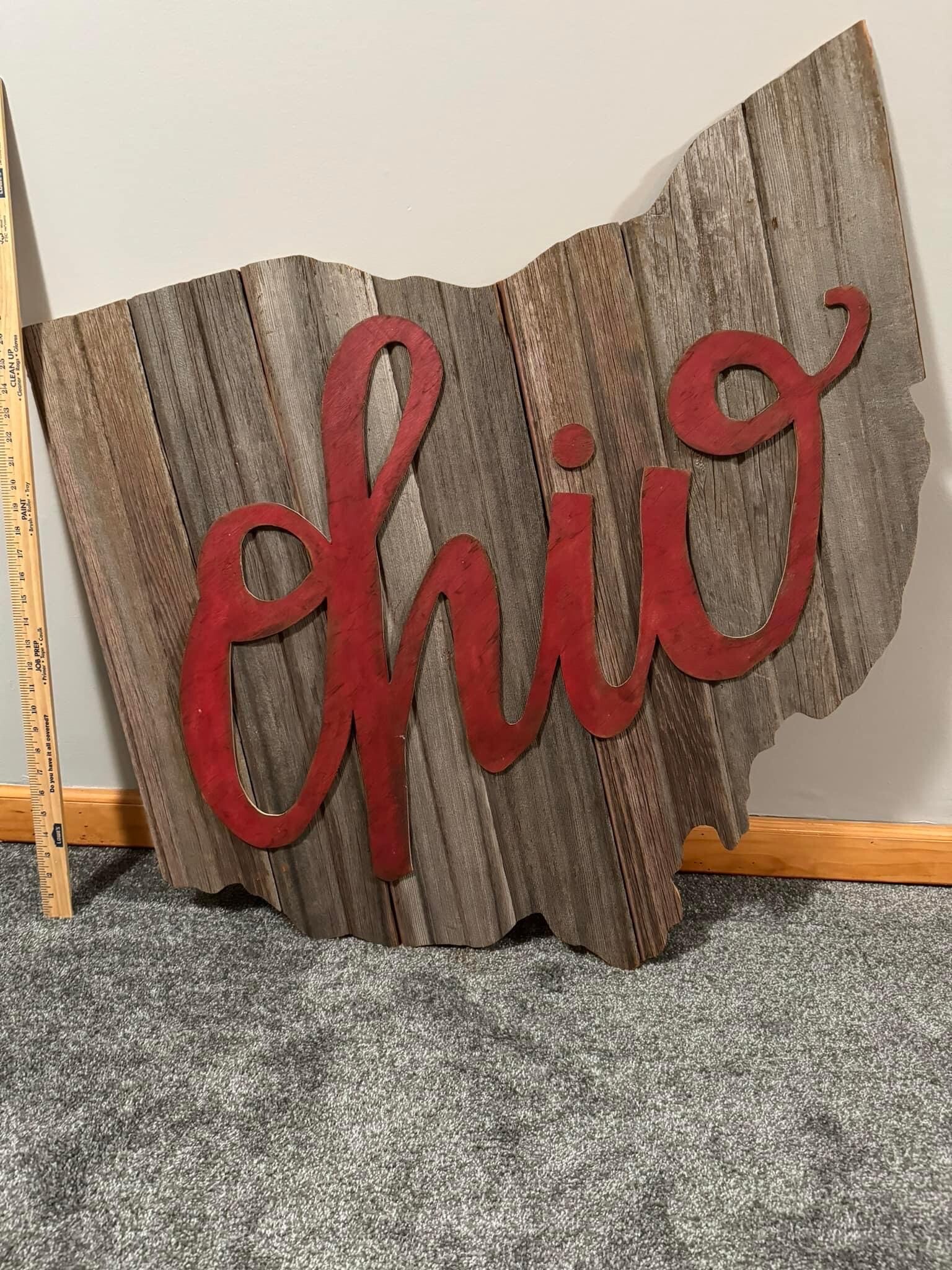 HUGE Ohio Sign(30x36) Benefit for Abigail Miller