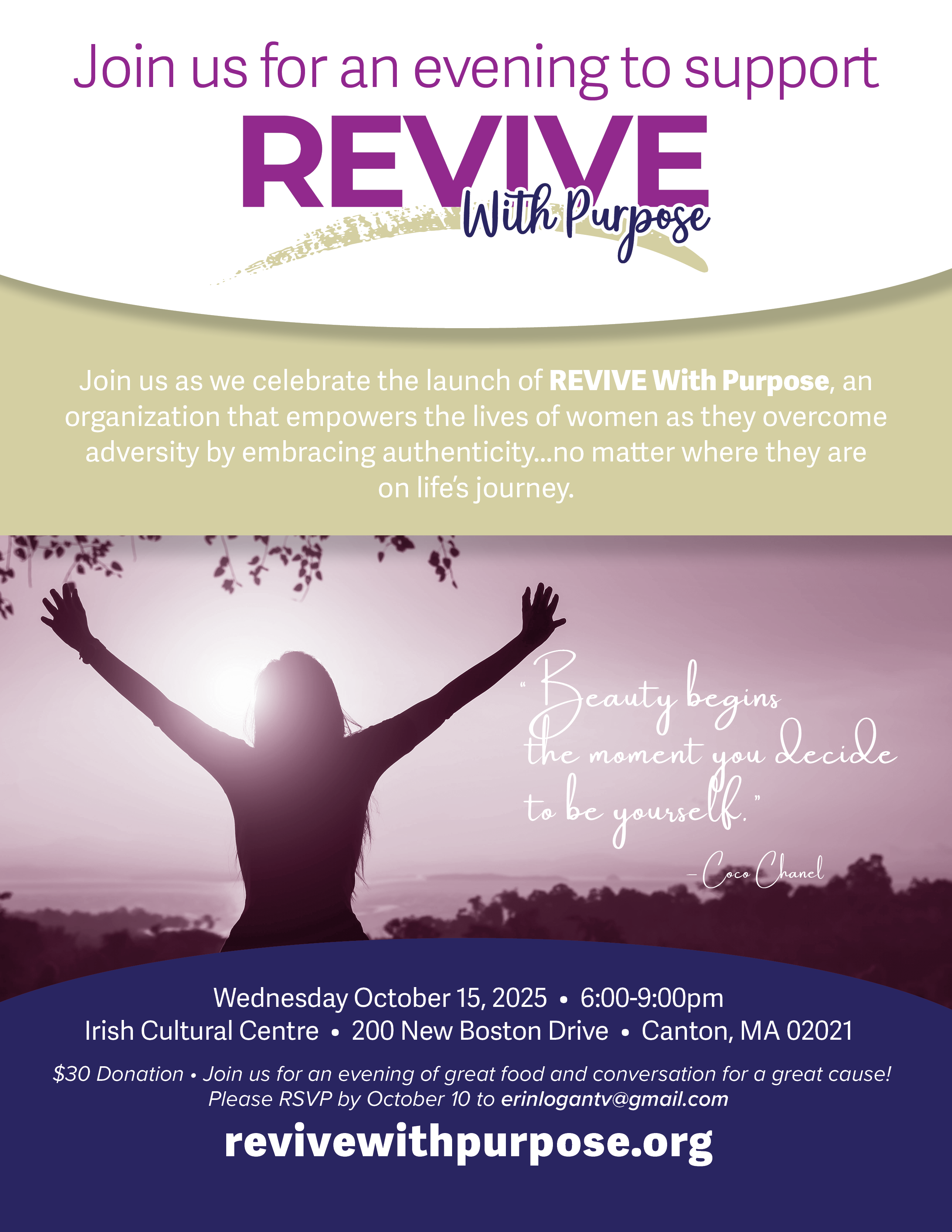 REVIVE With Purpose Launch Fundraiser | Revive With Purpose Inc