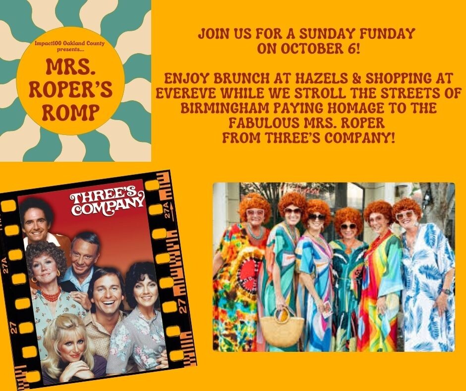 MRS. ROPER'S ROMP | Impact100 Oakland County