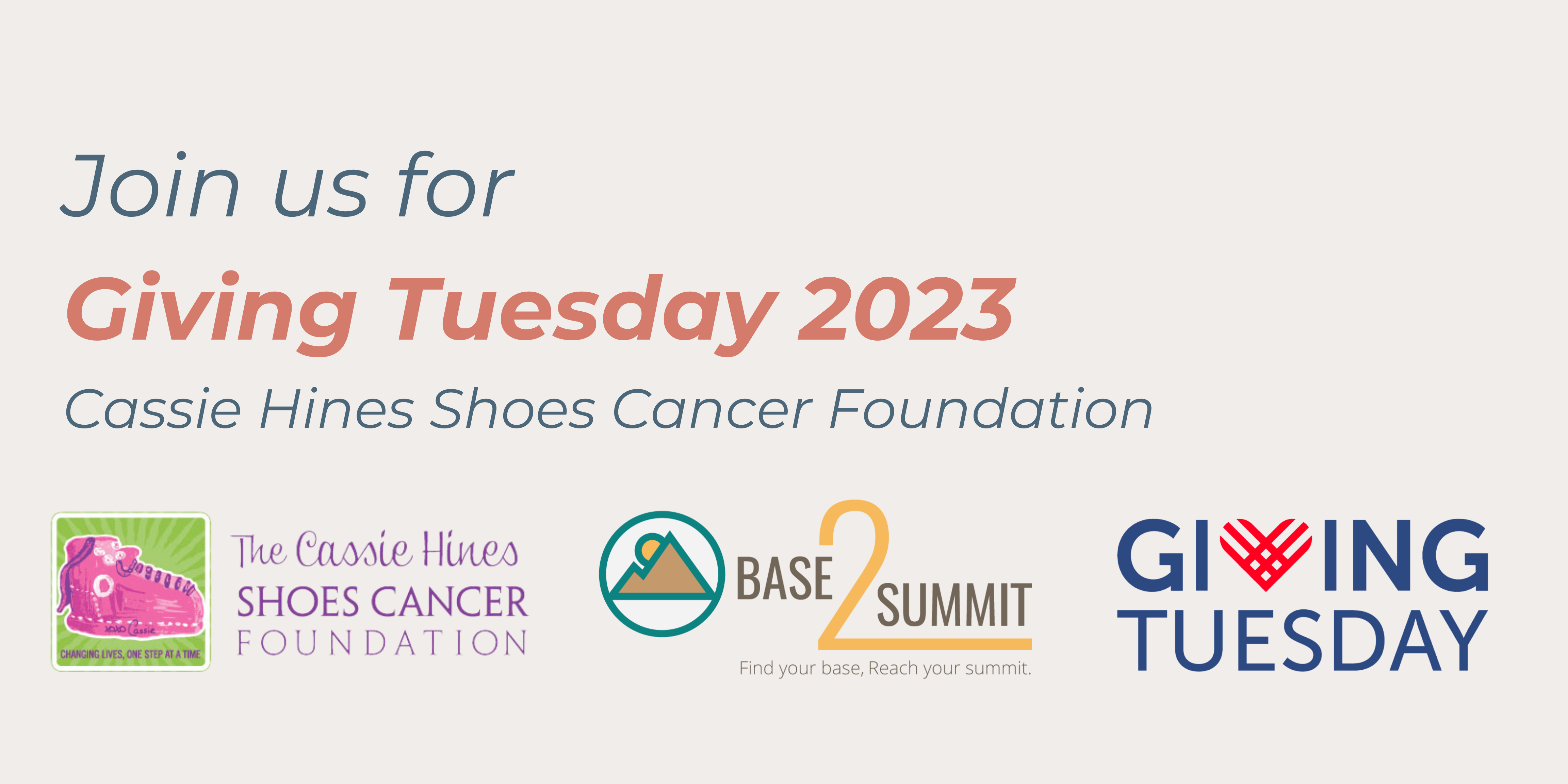CHSCF Giving Tuesday 2023! | Cassie Hines Shoes Cancer Foundation Inc