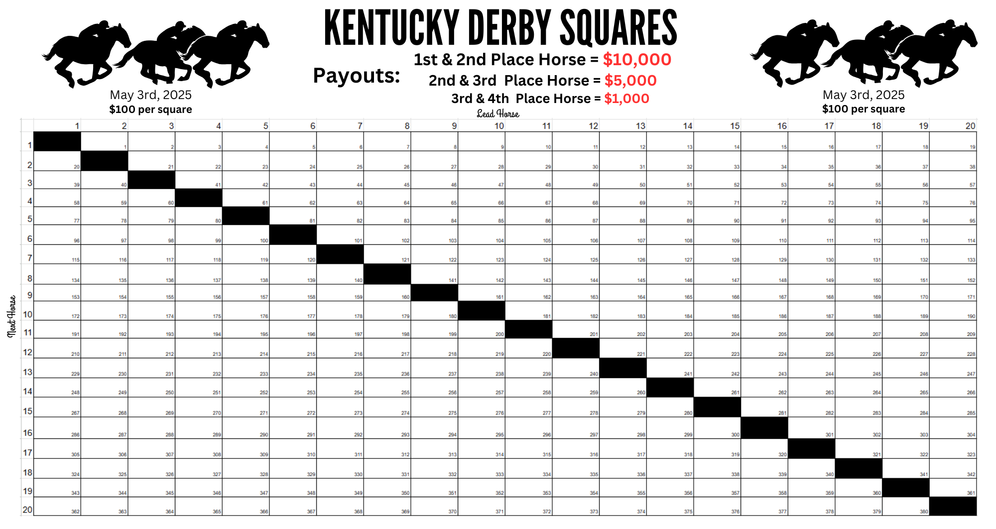 Derby Day Squares | Texana Arts Council