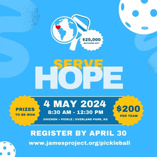 Serve Hope Pickleball Tournament with $25,000 Match! | JAMES PROJECT INTERNATIONAL