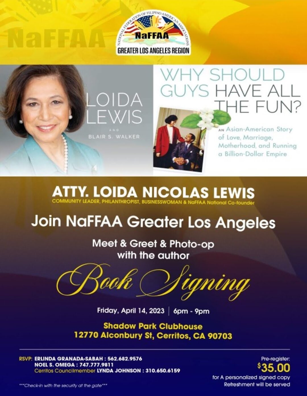 Book Signing for Loida Nicolas Lewis' "Why Should Guys Have All the Fun?"