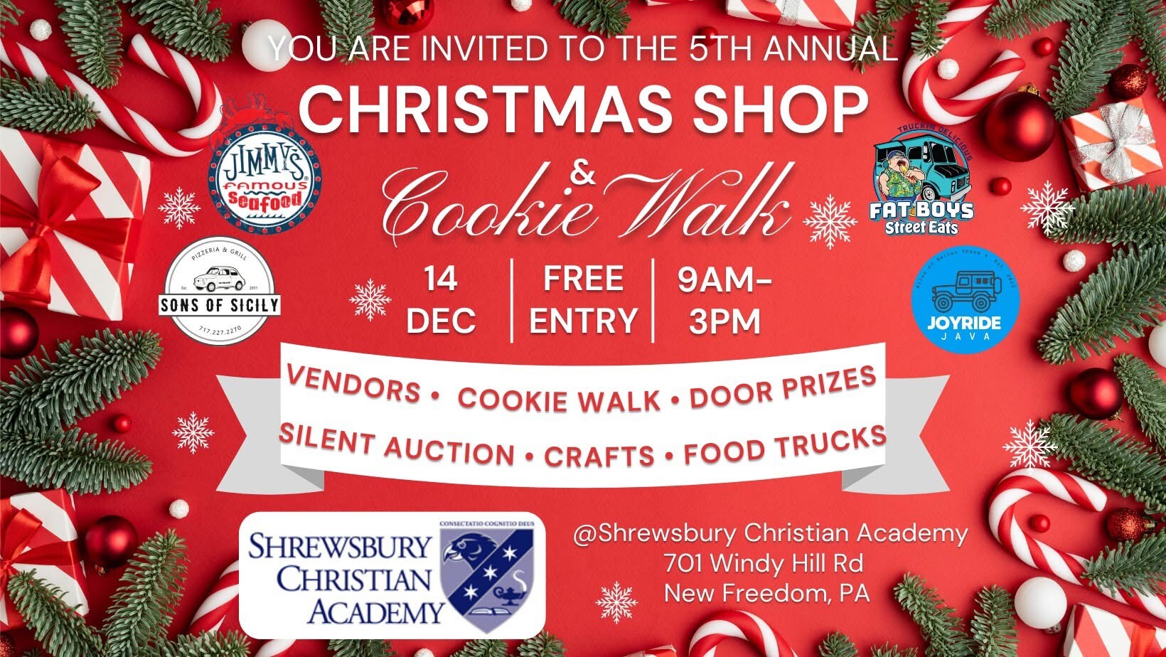 SCA Cookie Walk Silent Auction | Shrewsbury Christian Academy