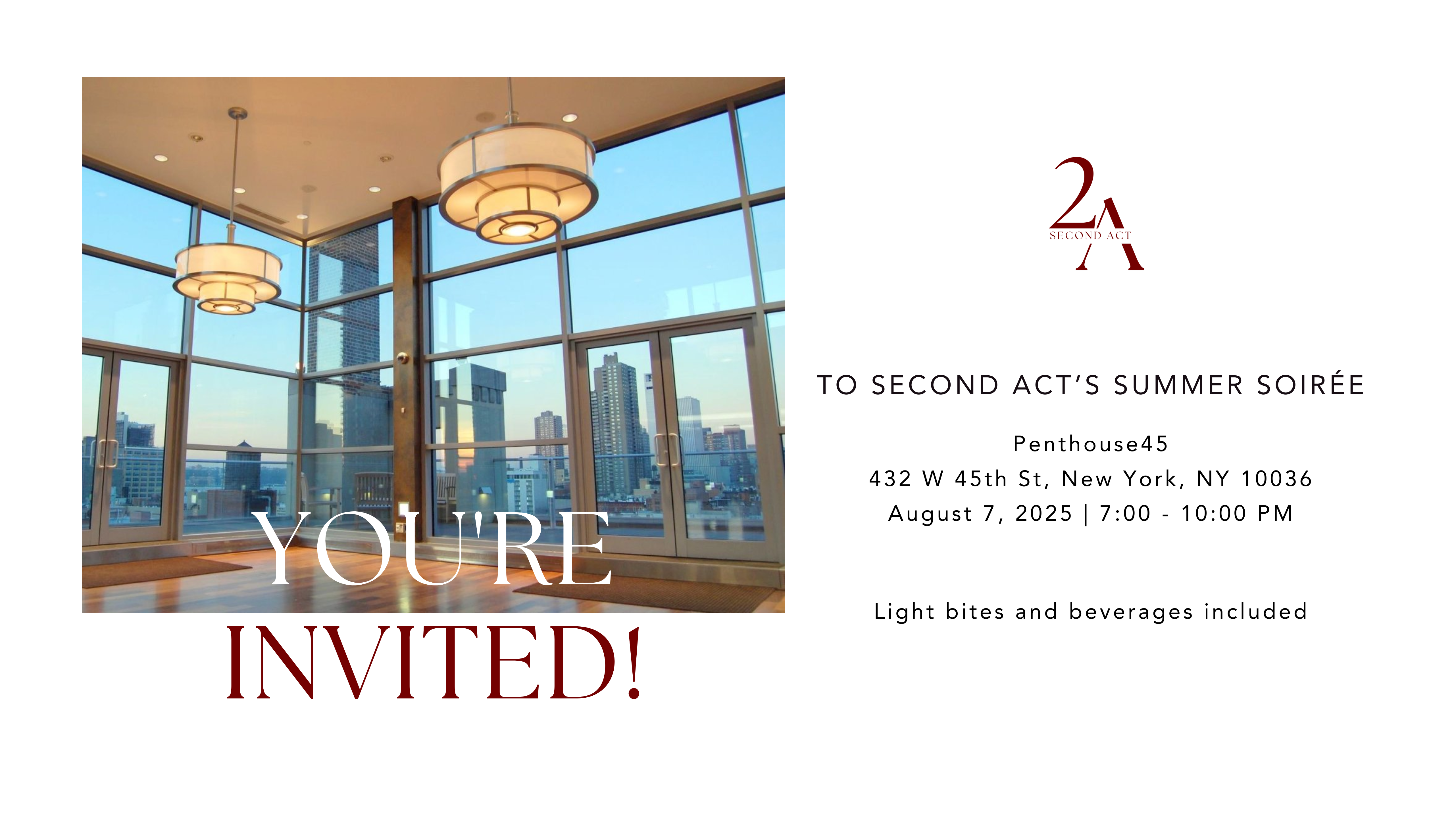 Second Act Summer Soirée Event & Fundraiser | Second Act Network Inc