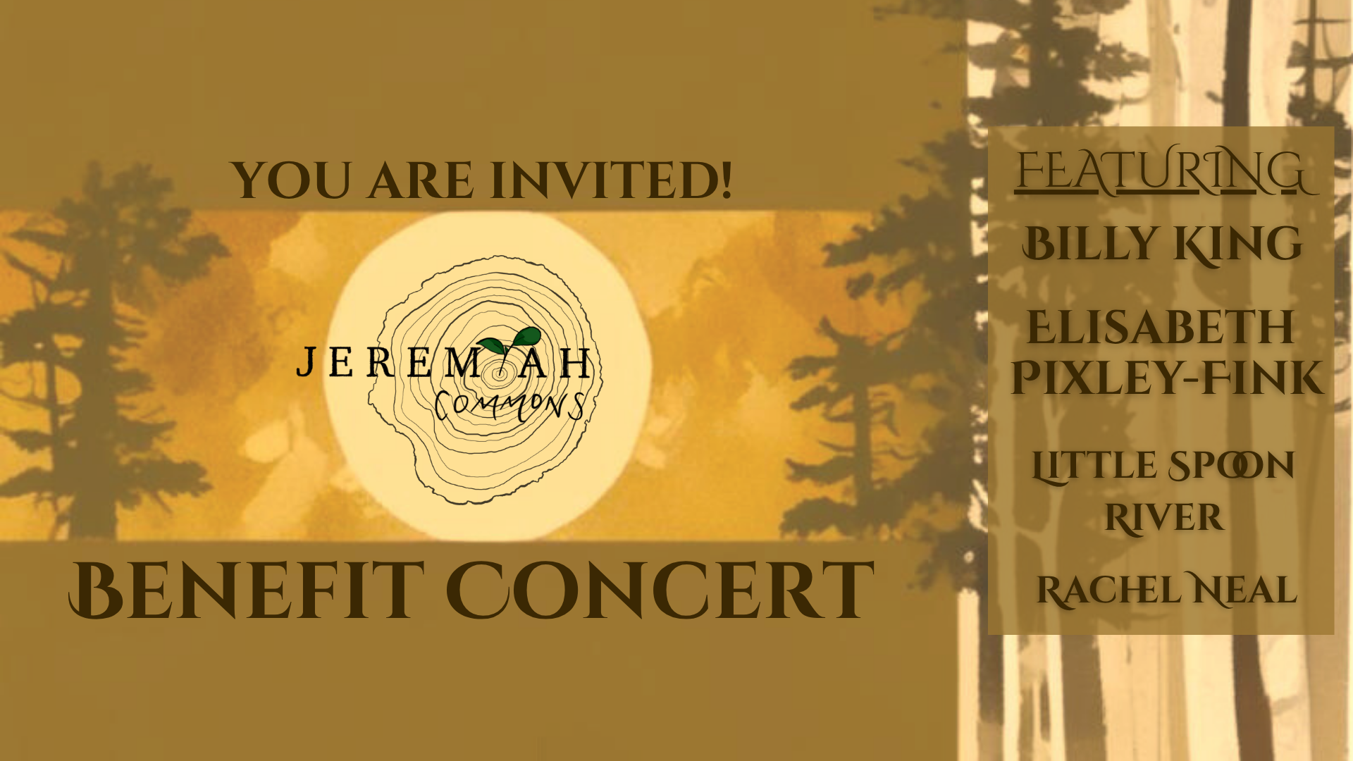 Benefit Concert for Jeremiah Commons