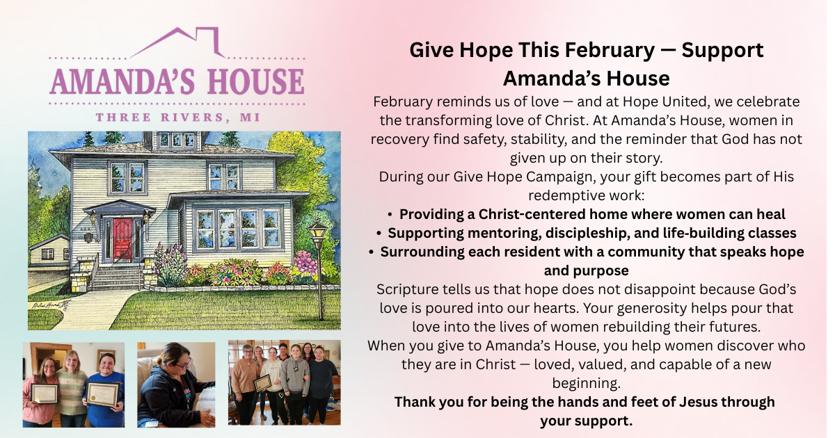 Give Hope - Amanda's House | Hope United Inc