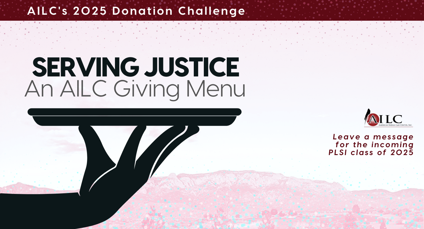 Serving Justice: An AILC Giving Menu