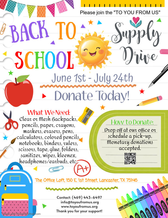 Back 2 School Supply Drive