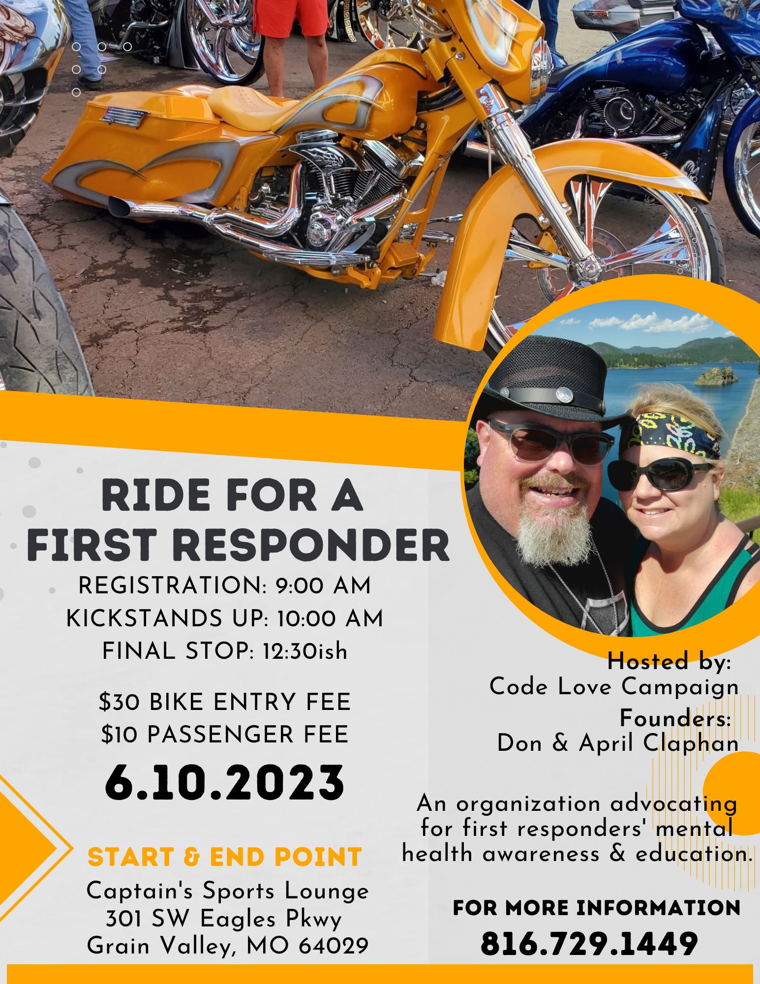 Code Love Campaign Motorcycle Ride