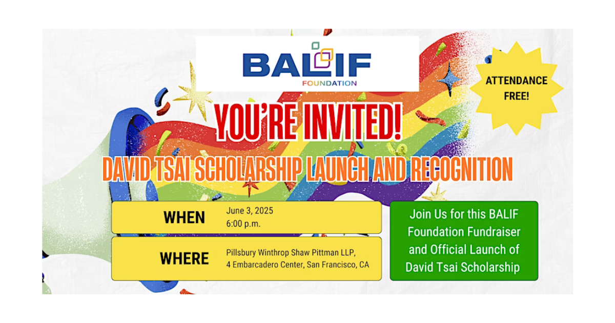 BALIF Foundation David Tsai Scholarship Launch and Recognition